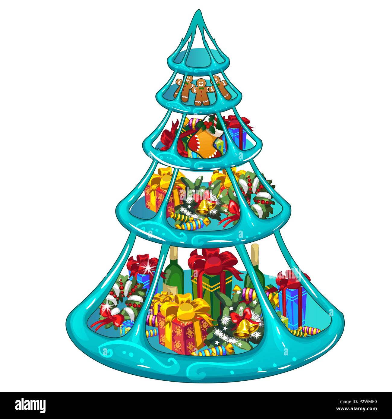 Festive holiday platter Stock Vector Images - Alamy