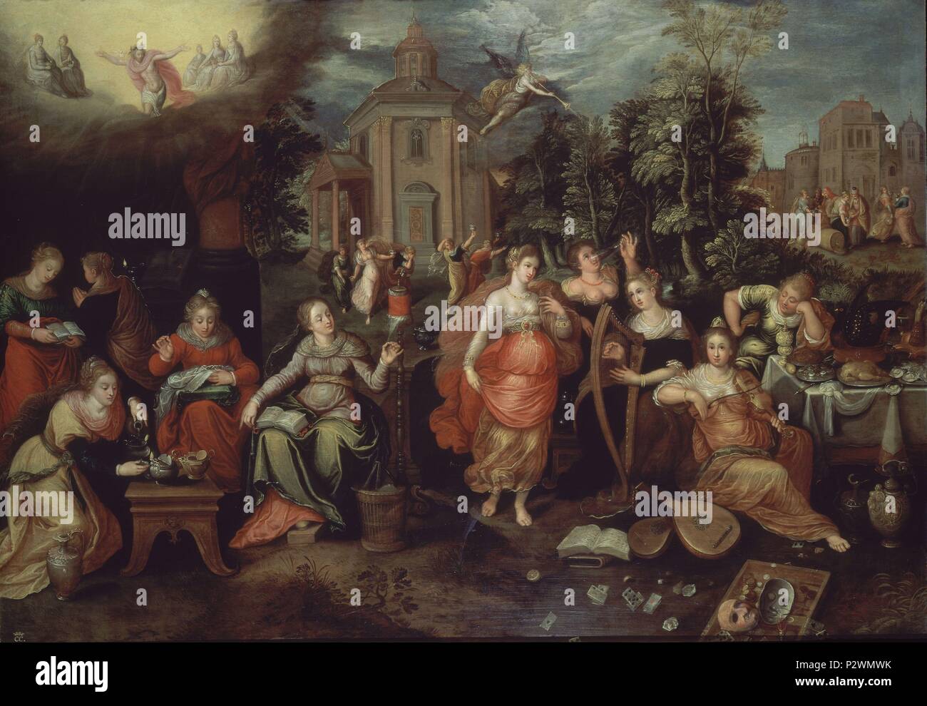 'The Parable of the Wise and Foolish Virgins', 17th century, Flemish ...