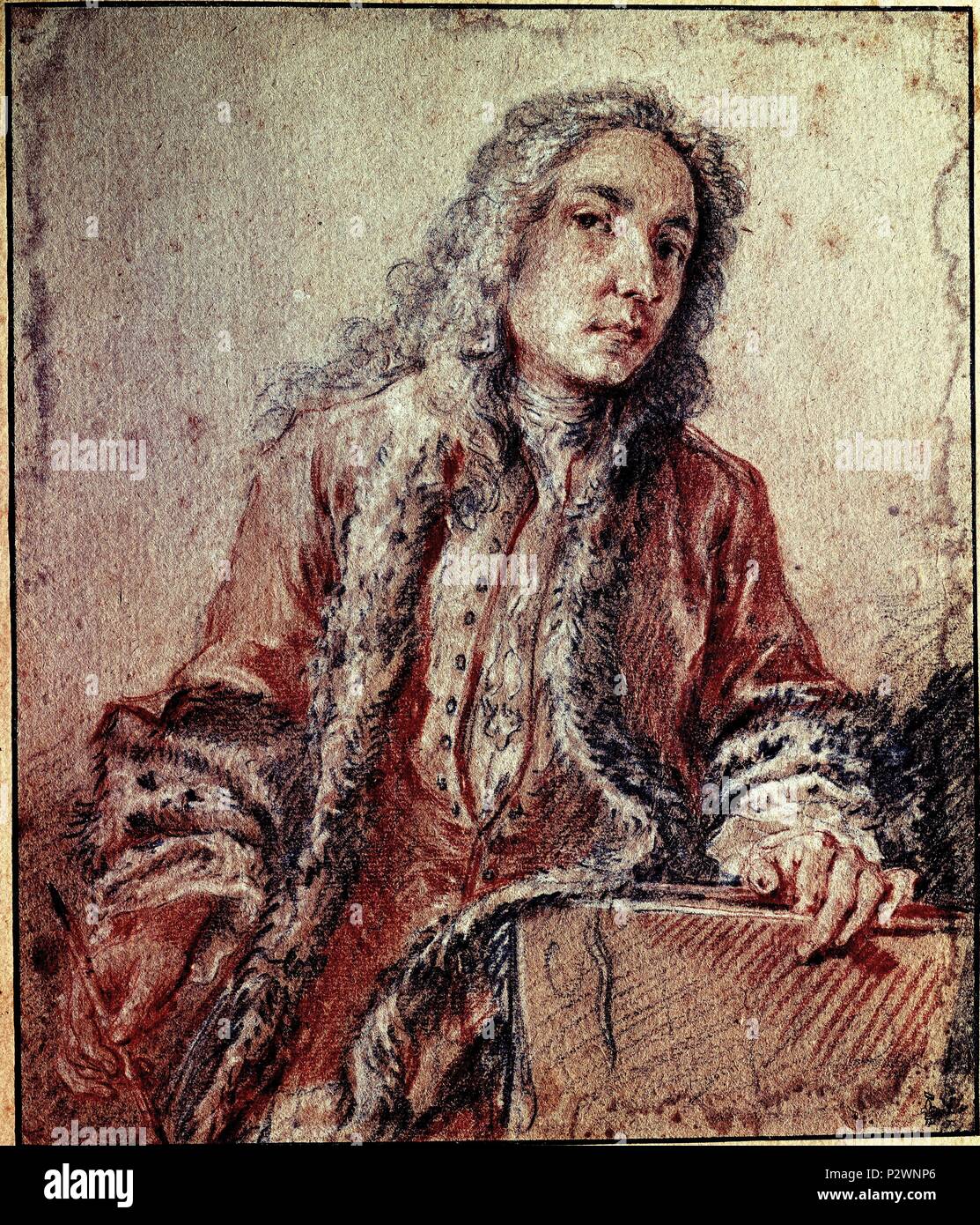 AUTORRETRATO. Author: Jean Antoine Watteau (1684-1721). Location: MUSEO ...