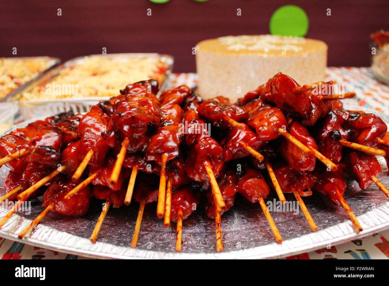 delicious chicken barbecue Stock Photo - Alamy