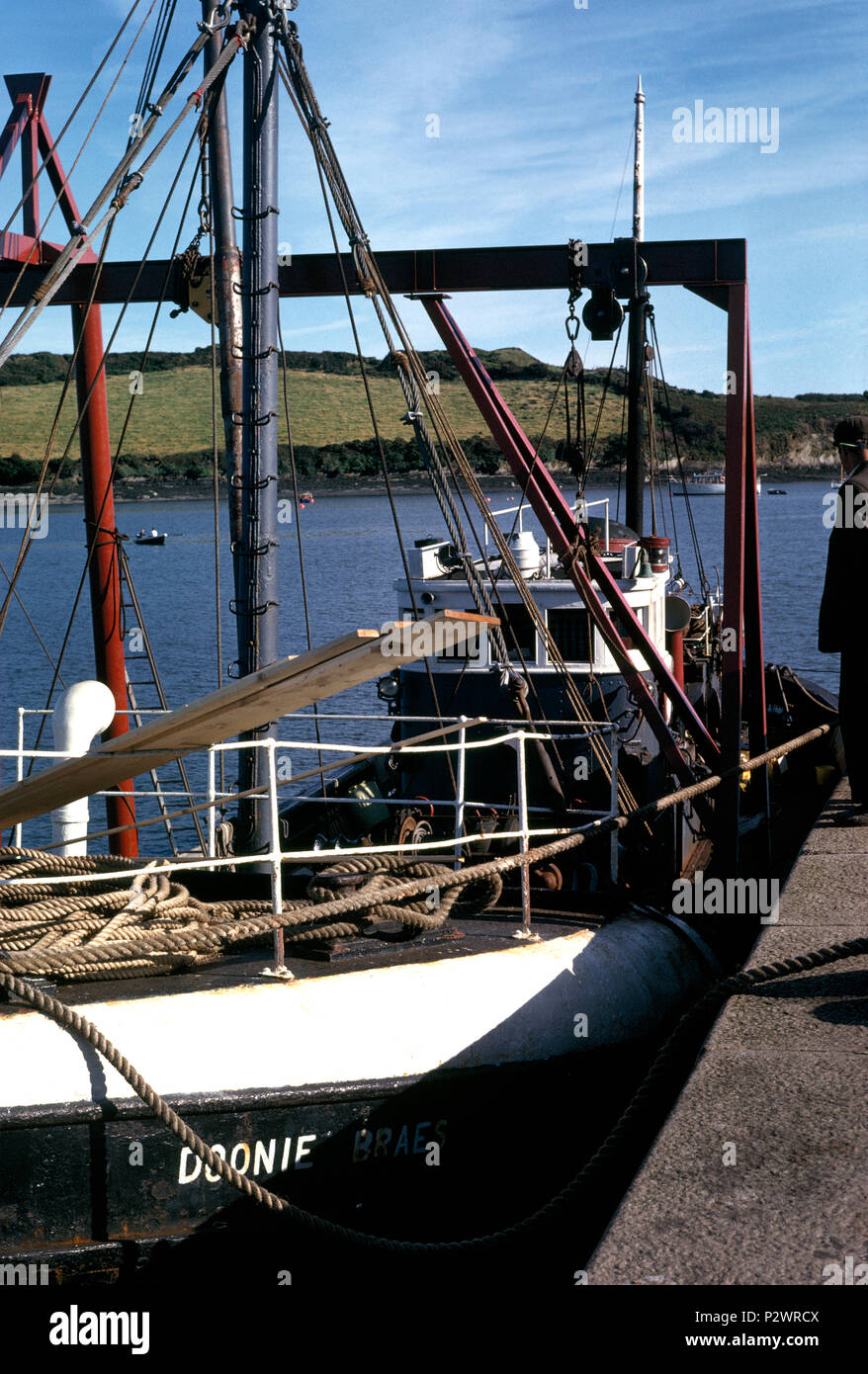 SCOTLAND, UK: An old colour slide film of a Scottish trawler called the ...