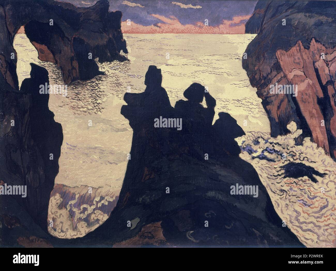 EL MAR AMARILLO 1892. Author: LACOMBE. Location: MUSEO, BREST, FRANCE ...