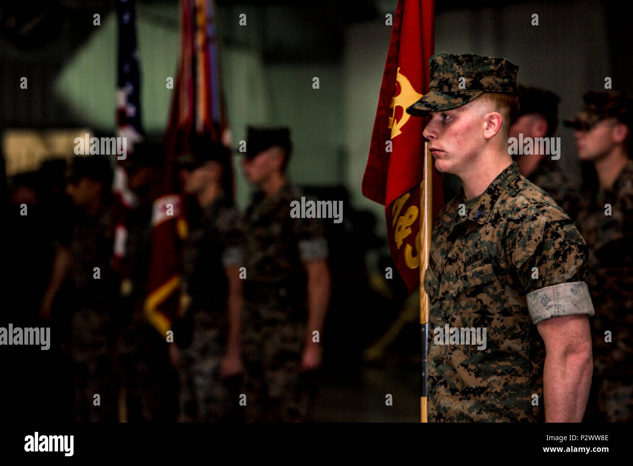 U.S. Marines with 2nd Battalion, 8th Marine Regiment (2/8) stand in ...