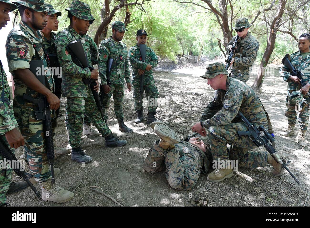 160802-N-DH124-371 DILI, Timor-Leste (Aug. 2, 2016) - U.S. Marine Cpl ...