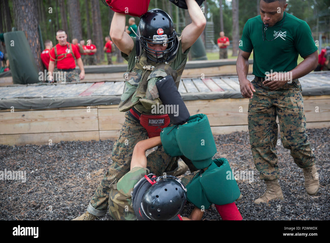 U.S. Marine Corps recruits with Company C., 1st Recruit Training Battalion, Recruit Training ...