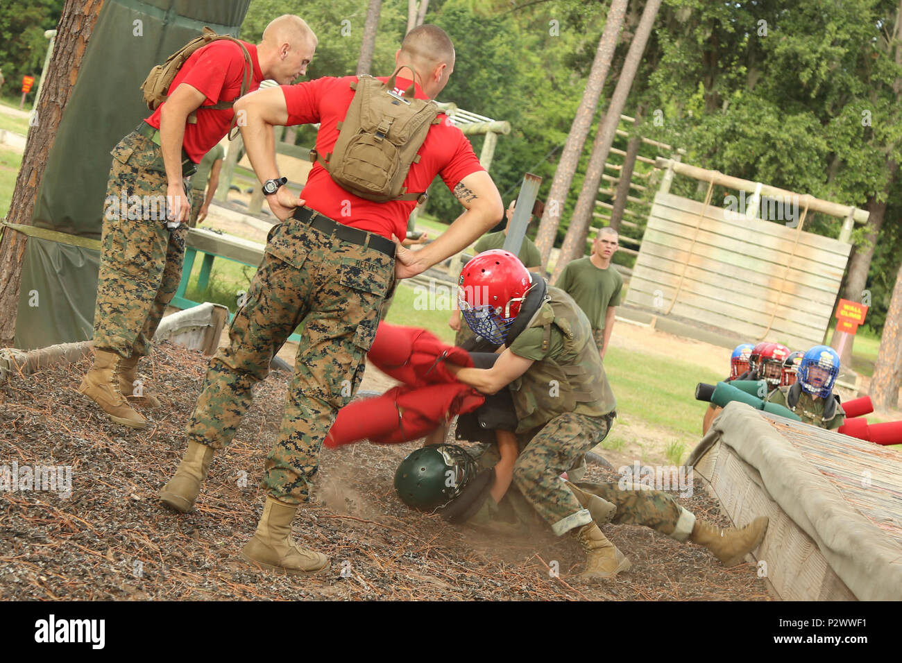 U.S. Marine Corps recruits with Company C., 1st Recruit Training ...