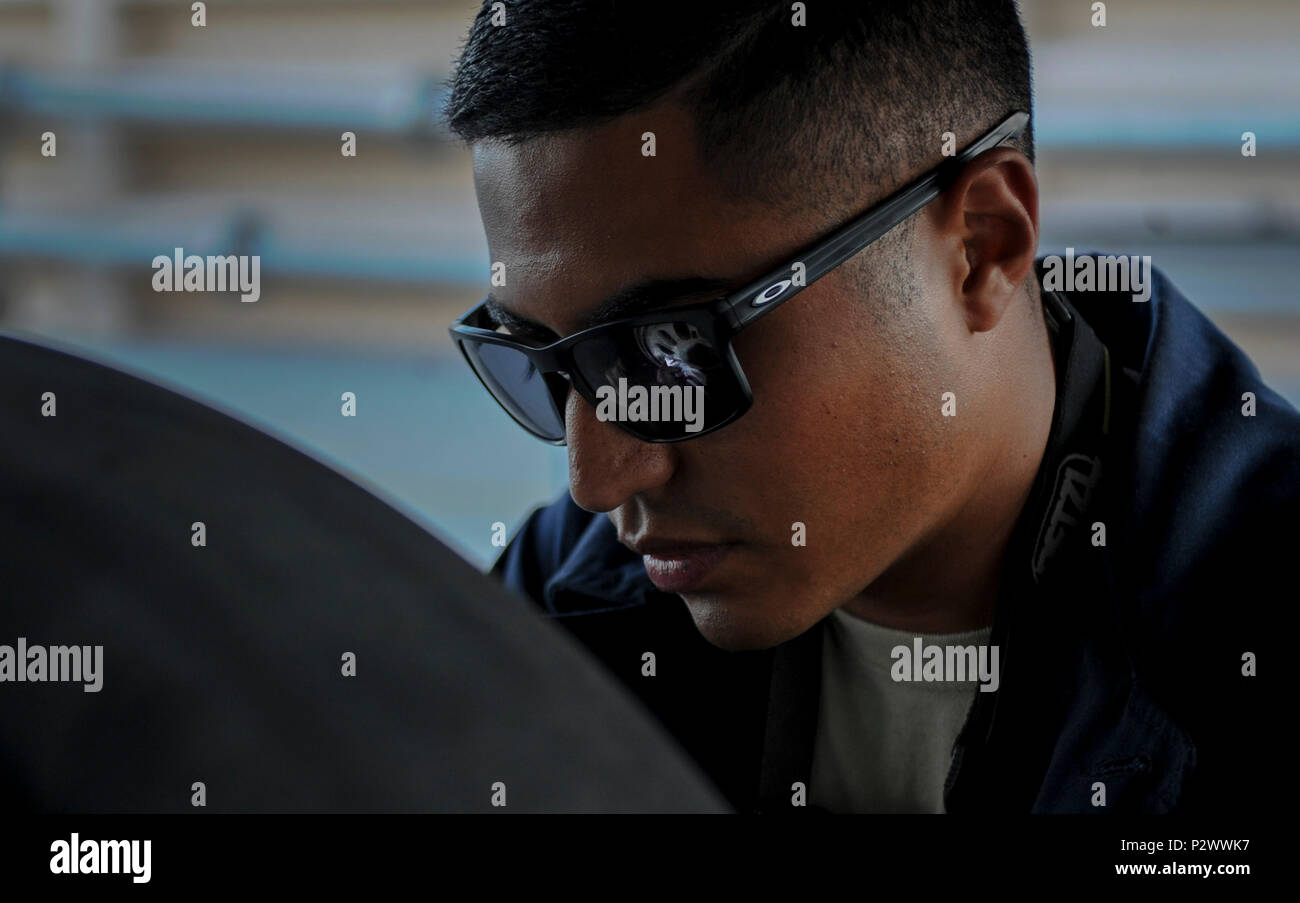 Senior Airman Manuel Jimenez, 555th Fighter Squadron Crew Chief, Aviano ...