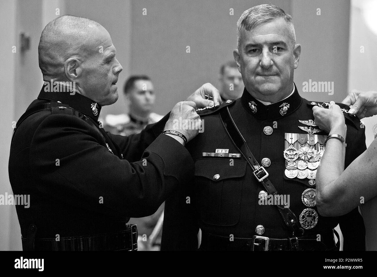 Marine corps rank insignia Black and White Stock Photos & Images - Alamy