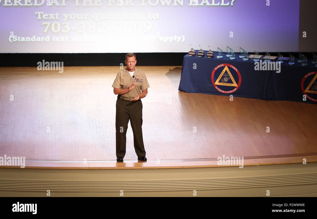 Brig. Gen. Joseph Shrader, commander of Marine Corps Systems Command ...