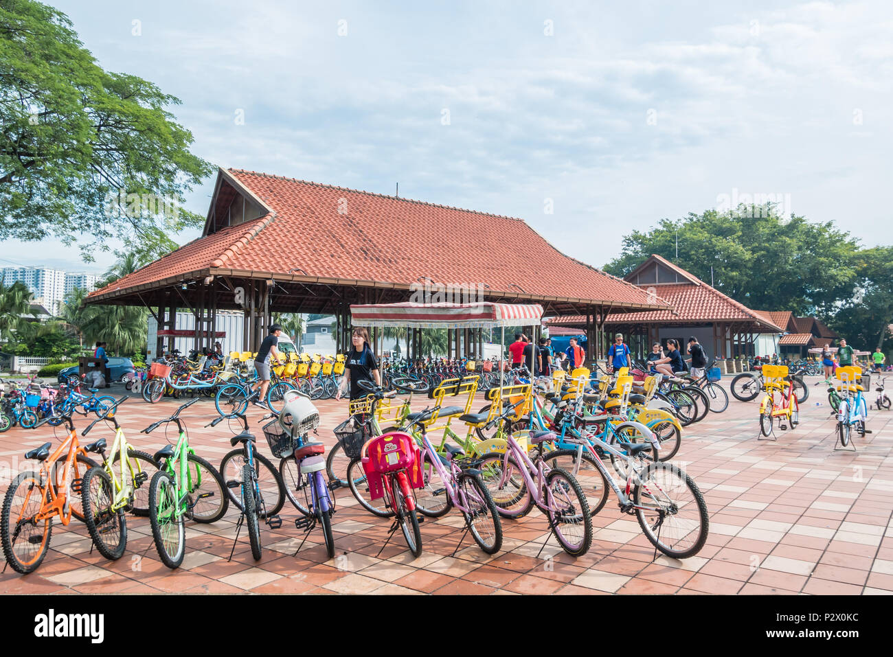Kuala Lumpur, Malaysia - May 29,2018 : Bike rental for public in ...