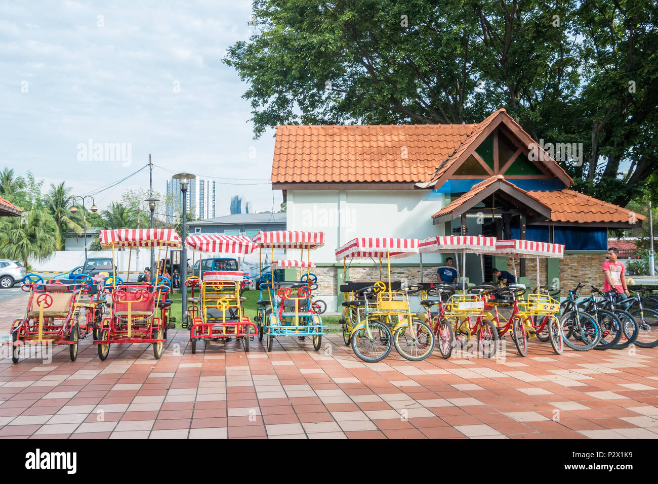 Kuala Lumpur, Malaysia - May 29,2018 : Bike rental for public in ...