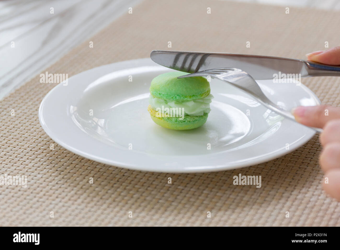 Macaroon afternoon tea hi-res stock photography and images - Alamy