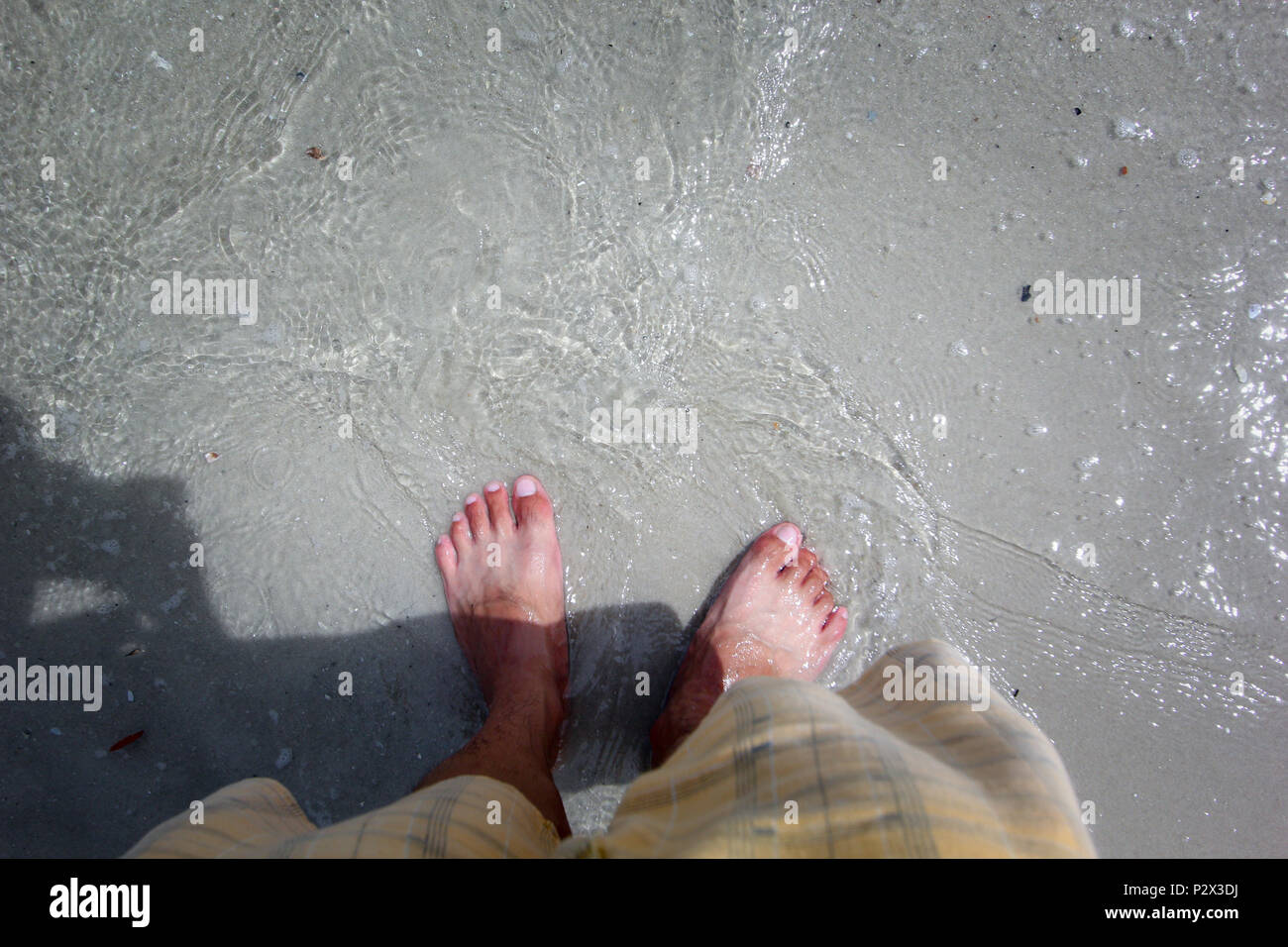 My footh under water Stock Photo - Alamy