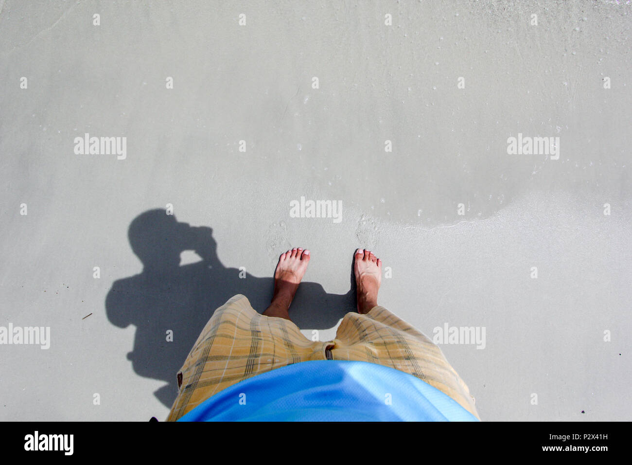 My footh under water Stock Photo - Alamy