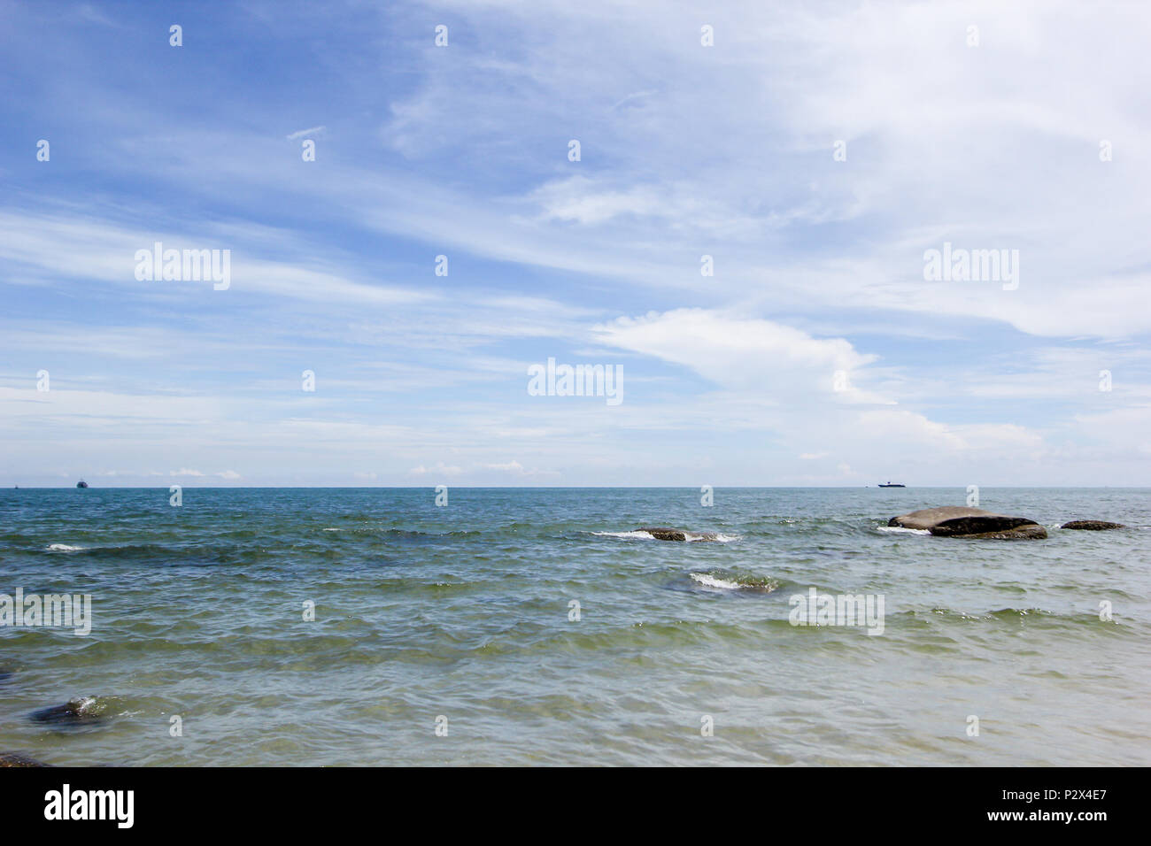 Beach and sea Stock Photo - Alamy