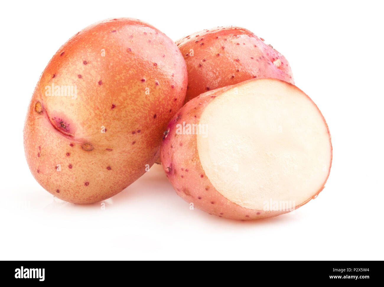Young potato isolated on white background Stock Photo - Alamy