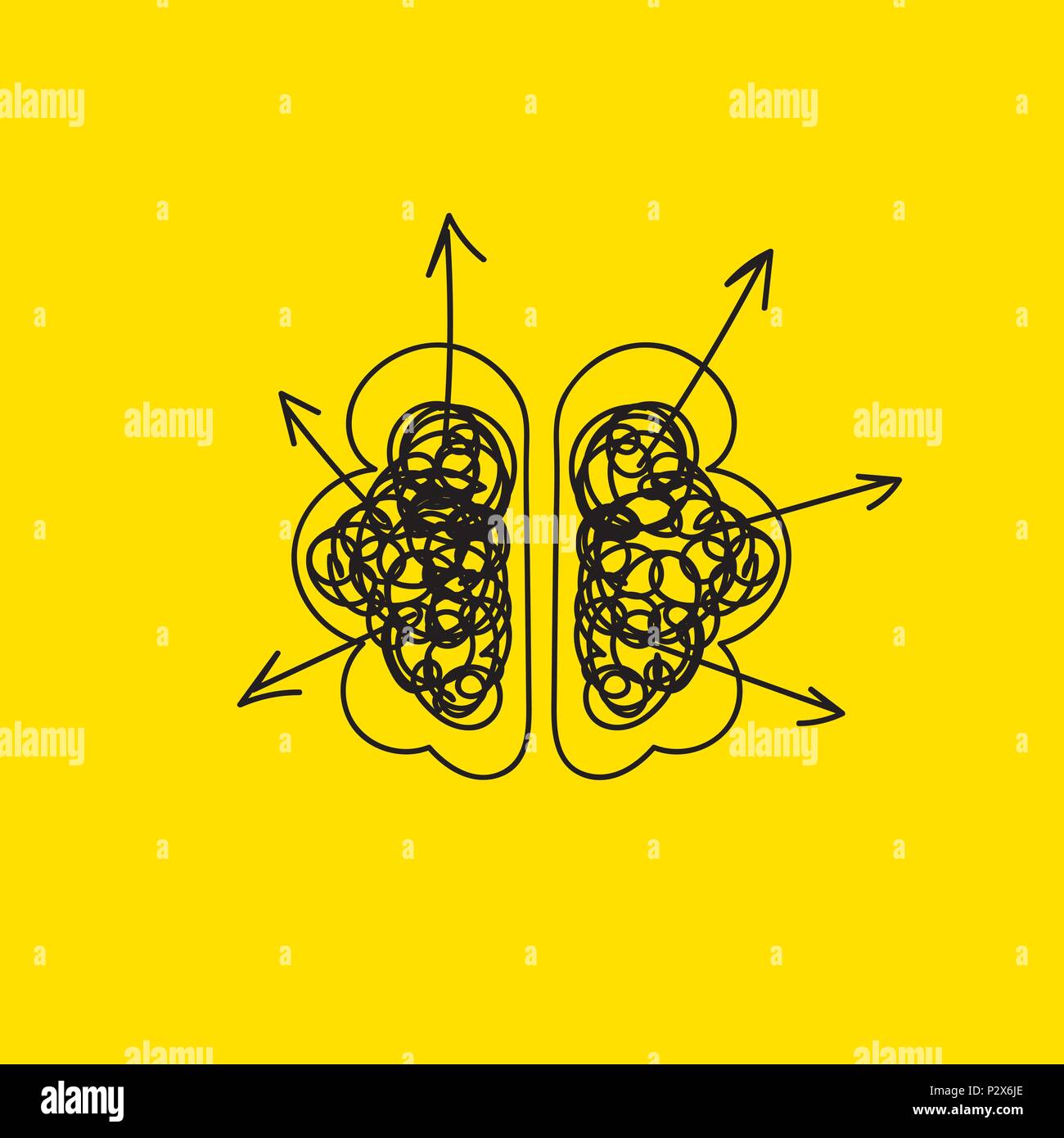 brain creating ideas Stock Vector Image & Art - Alamy