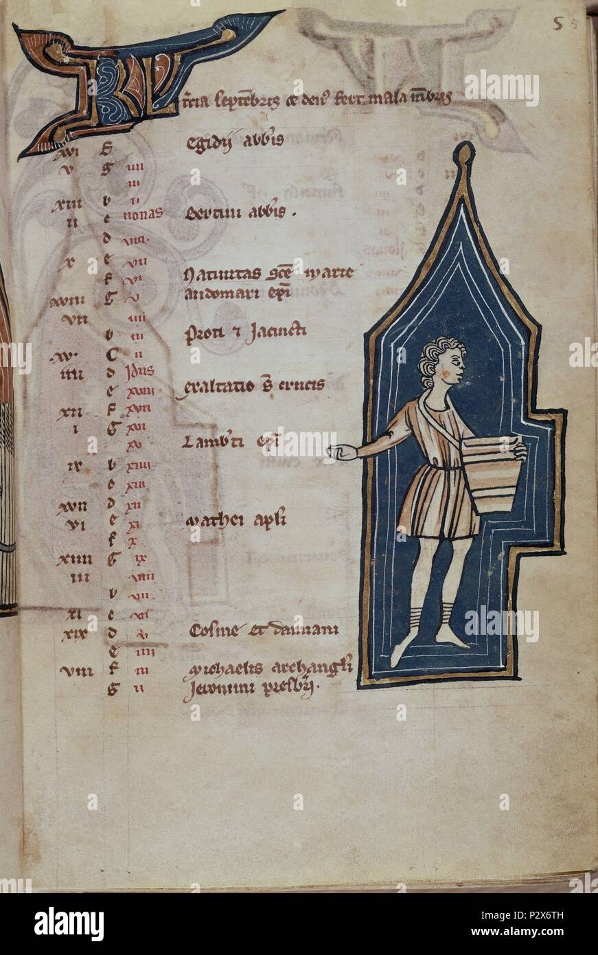 SALTERIO LIBRO DE HORAS - VITRINA 23-9 - FOLIO 5 - SEMBRADOR - SIGLO ...