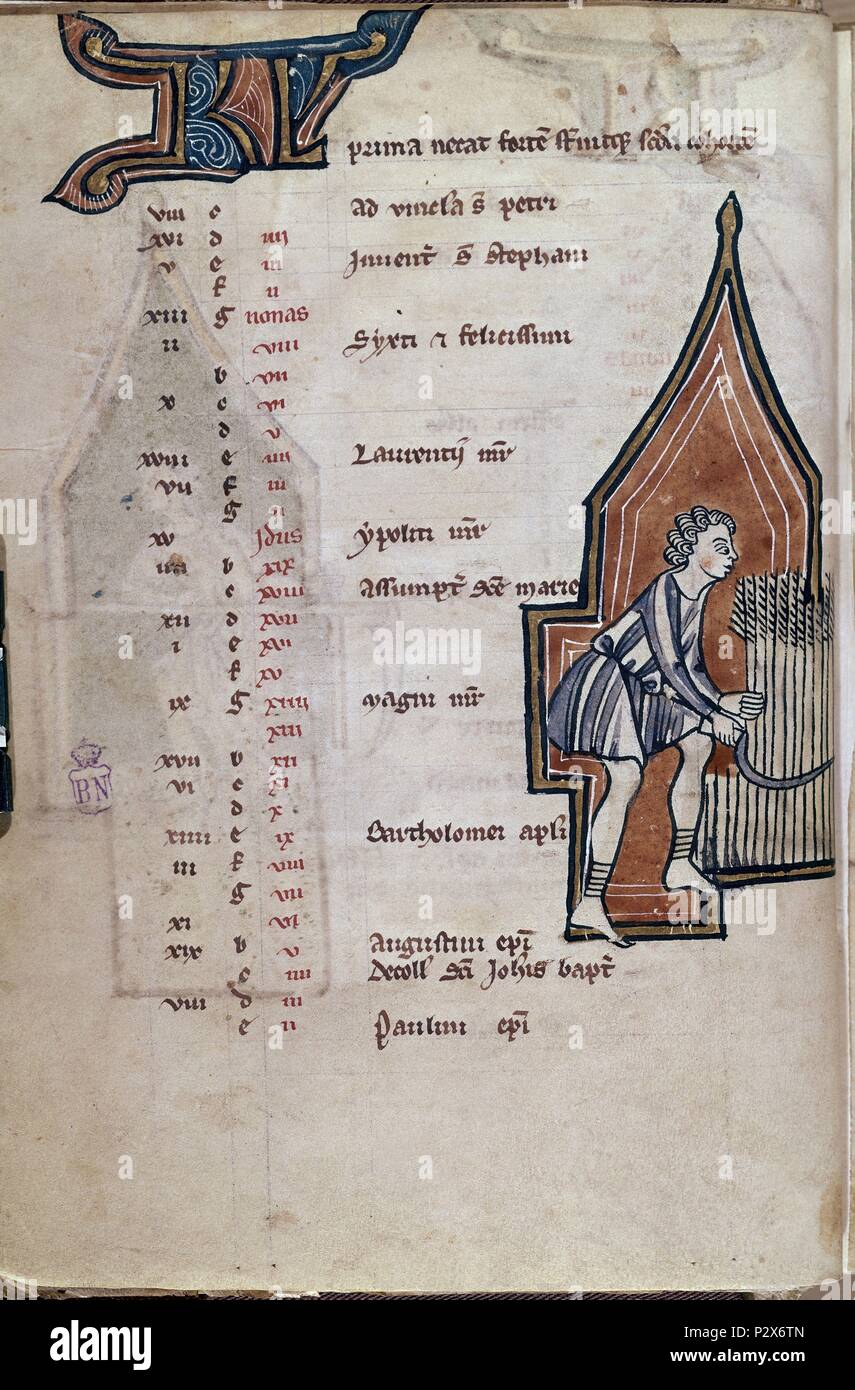 SALTERIO LIBRO DE HORAS - VITRINA 23-9 FOLIO 4-ESPIGANDO - SIGLO XIII ...