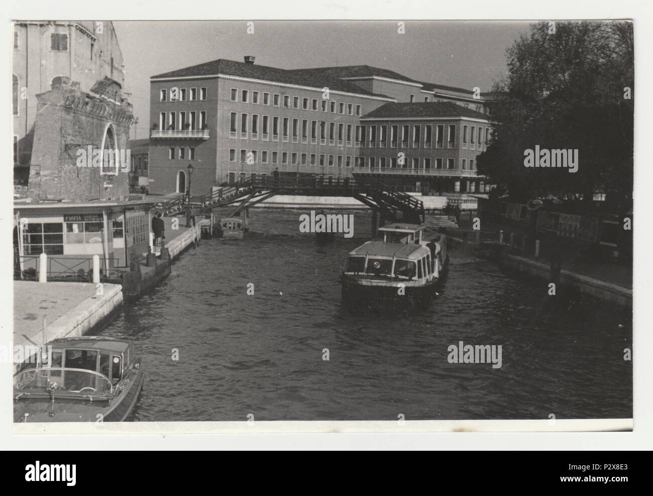 VENEZIA (VENICE), ITALY - CIRCA 1970s: Vintage photo shows the Italian ...