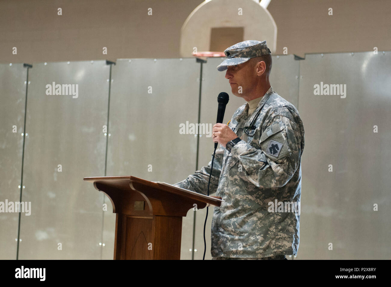 Lt. Col. Scott Holt of Mannford, Oklahoma, address the Soldiers of the ...