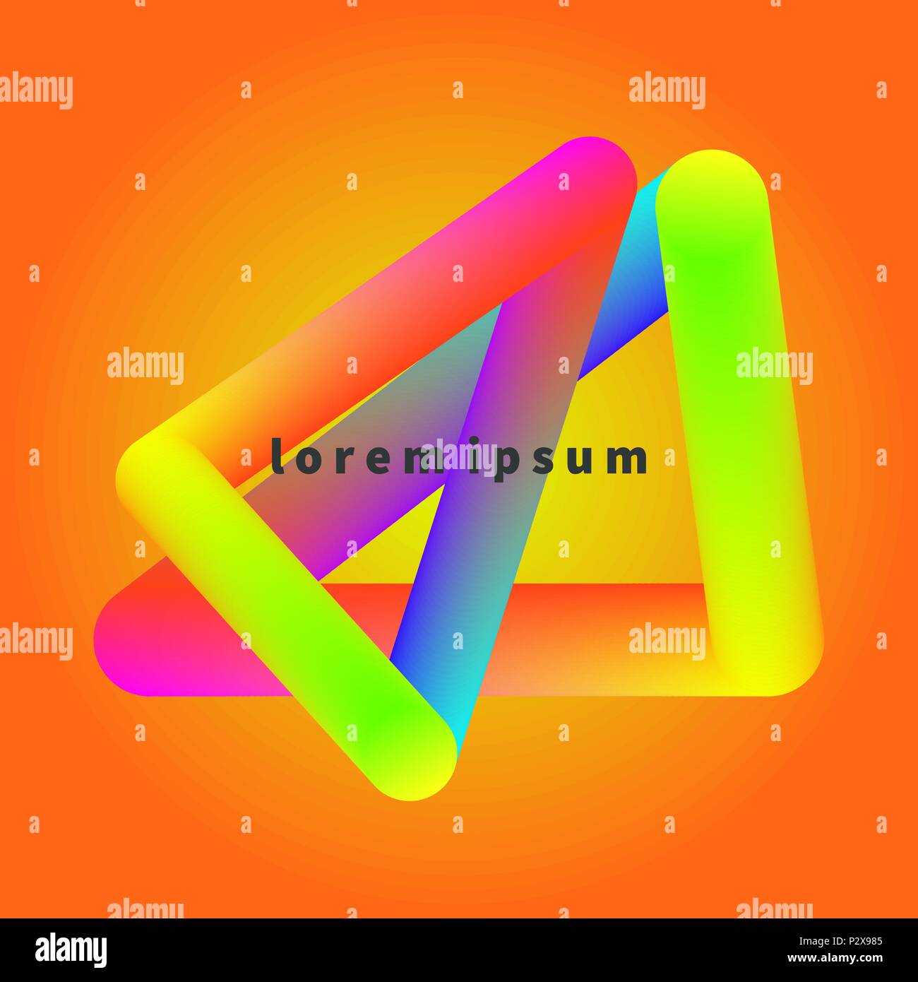 Geometric blend shapes, abstract triangles, gradient shapes. Vector ...