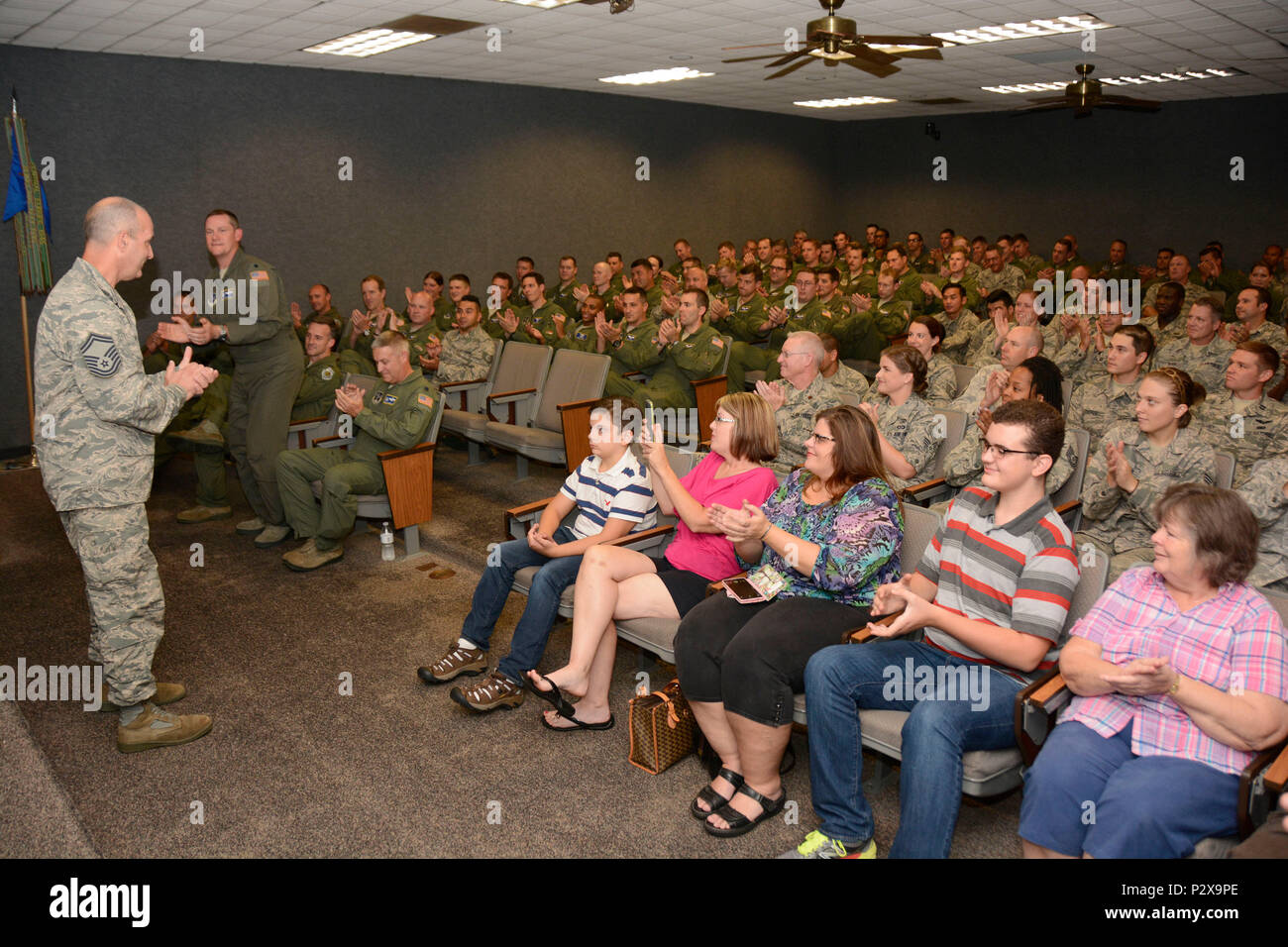 U.S. Air Force Senior Master Sgt. Danny Sherrill, flight engineer for ...