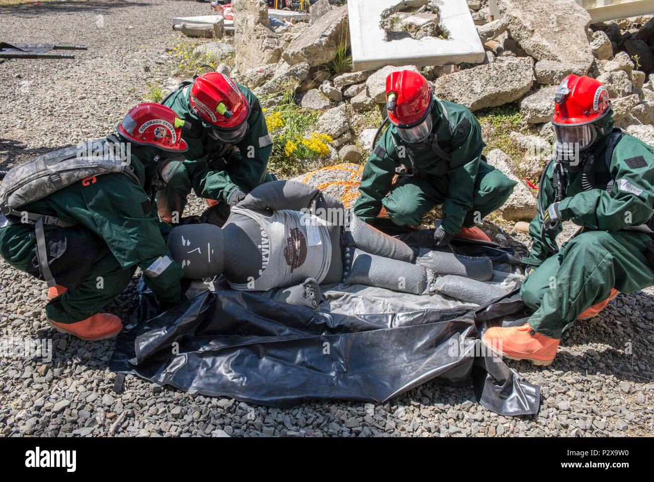U.S. Colorado National Guard Airmen, assigned to the 140th Fatality ...