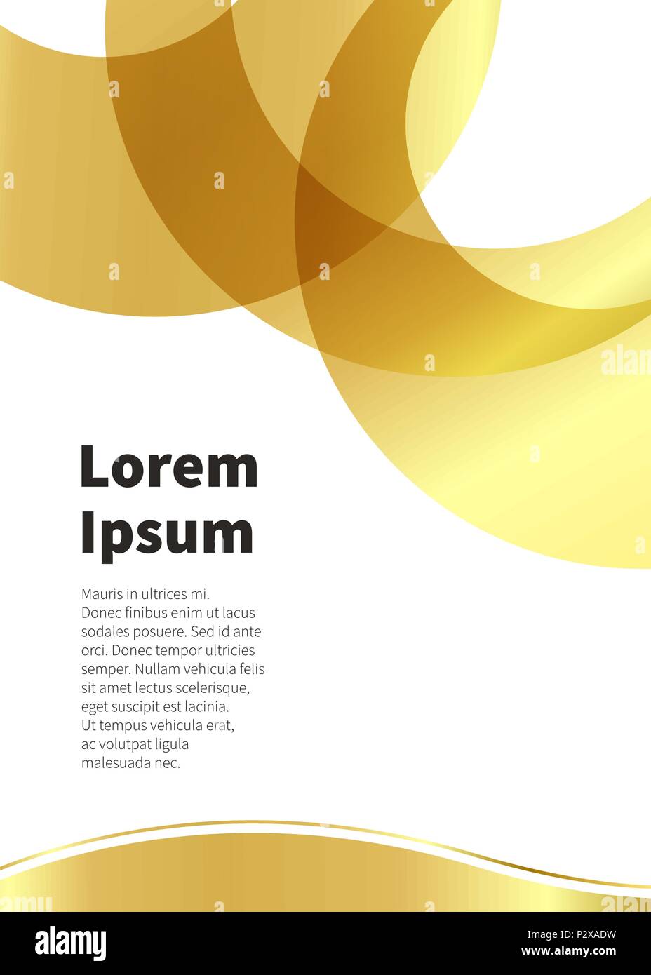 Gold wave business card Stock Vector Images - Alamy