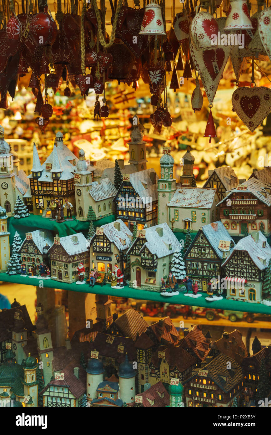 St.Wolfgang, Austria - October 24, 2017: Ceramic toy houses, toys for ...