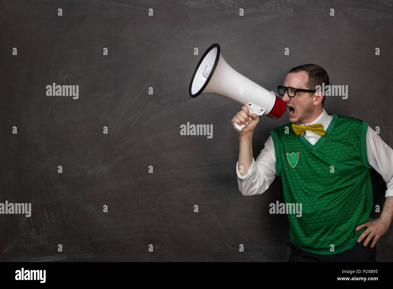 Shout megaphone yell noise voice hi-res stock photography and images ...