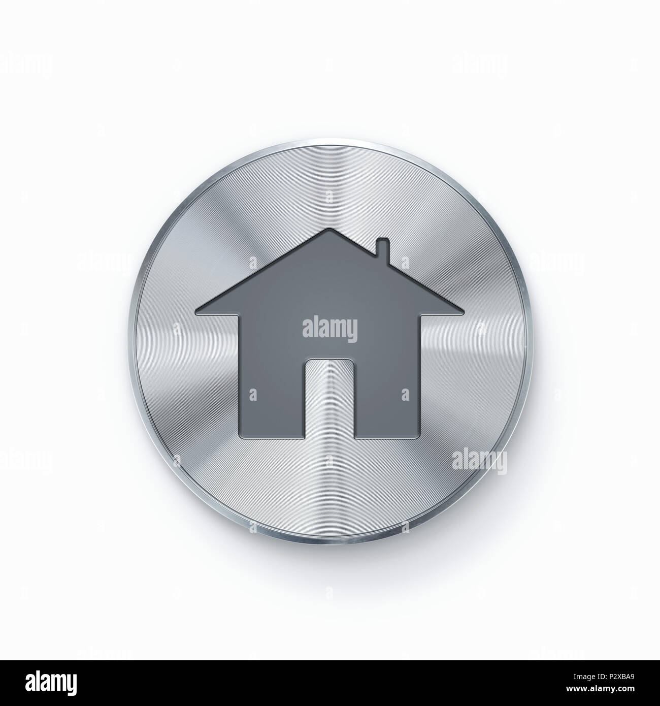 Power button icon metallic internet hi-res stock photography and images ...