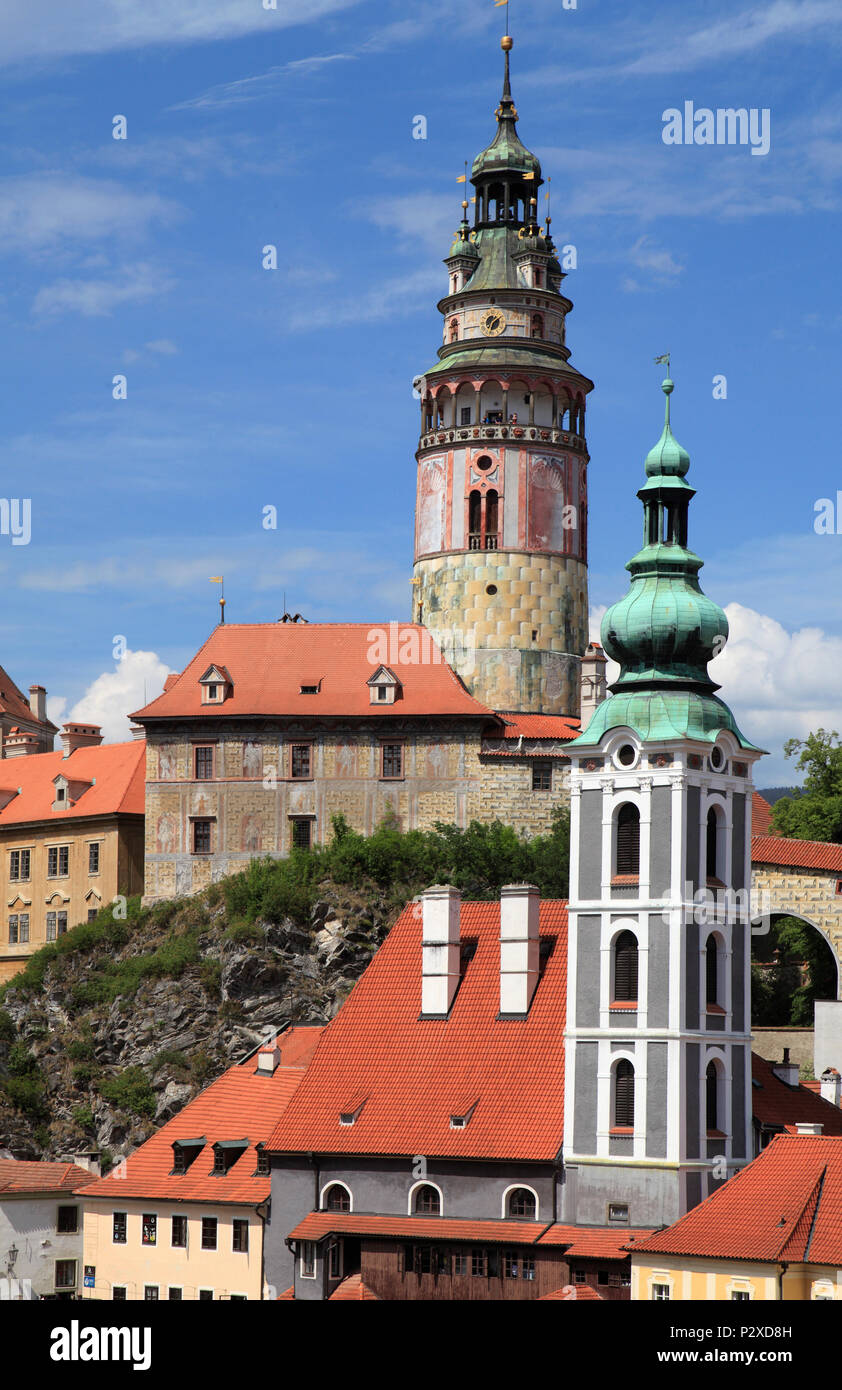 Cesky krumlov castle tower hi-res stock photography and images - Alamy