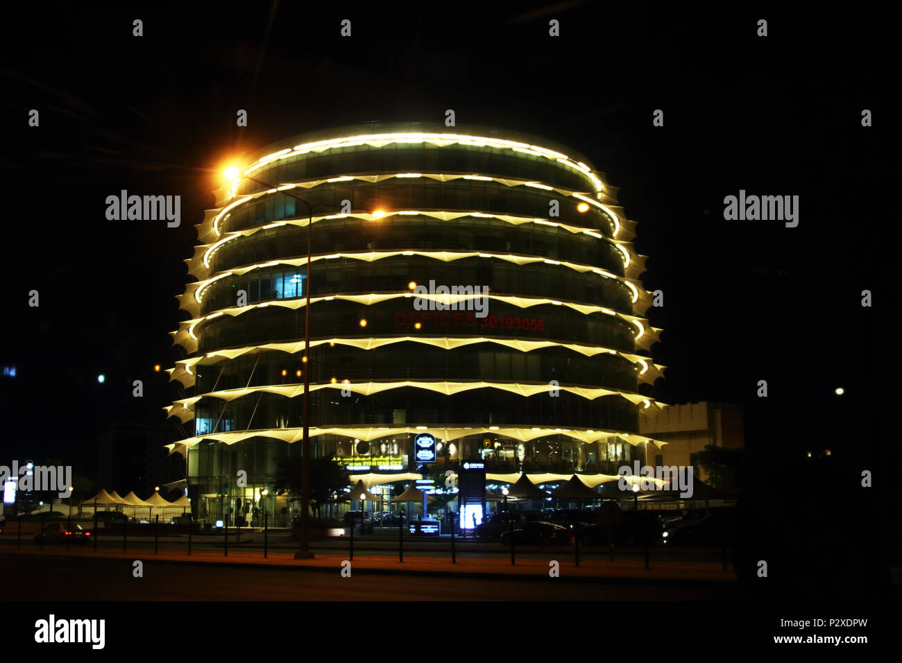 Burger Building near Ramada Signal, Doha Qatar. November 13, 2017 Stock ...