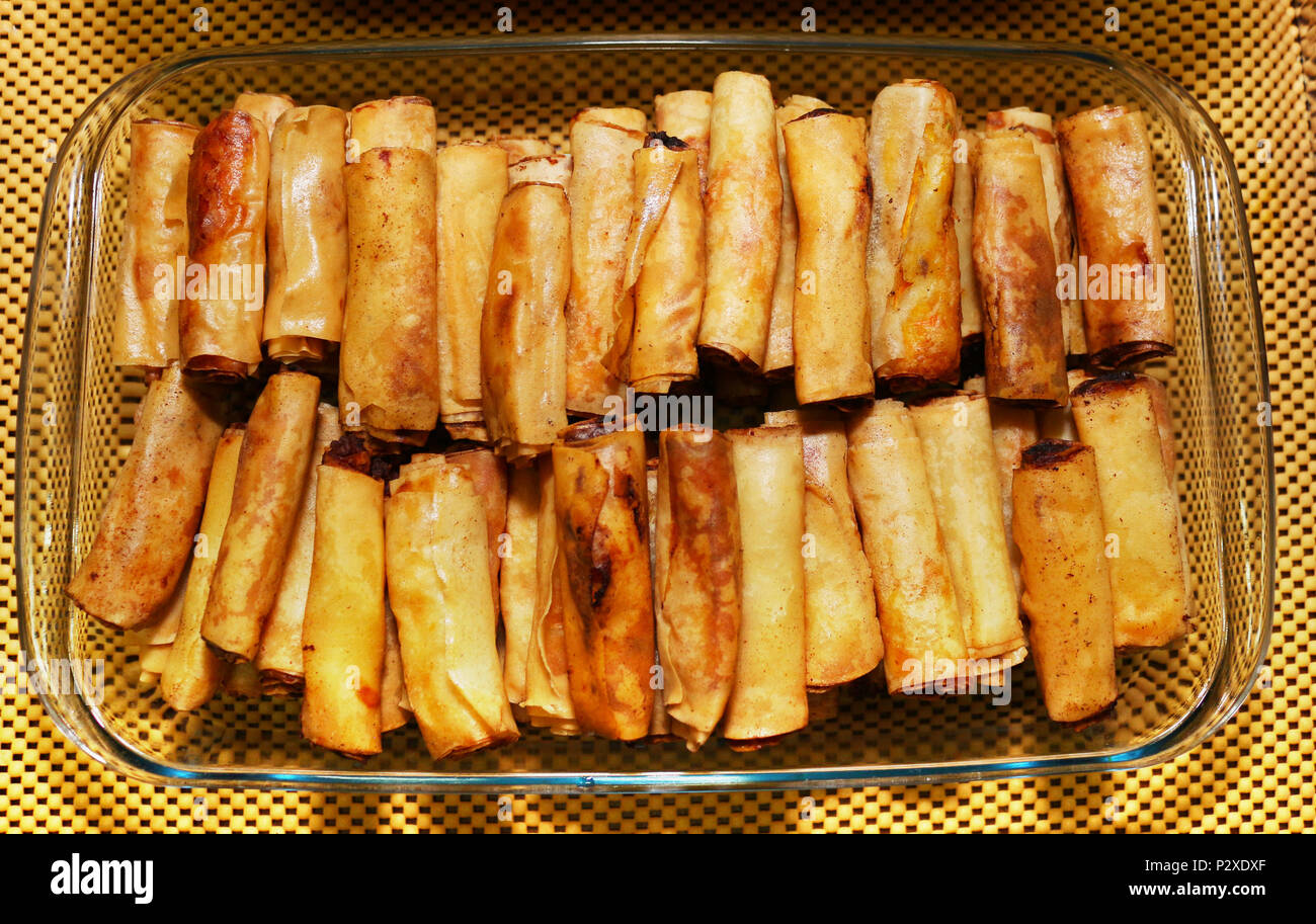 delicious shanghai rolls Stock Photo - Alamy