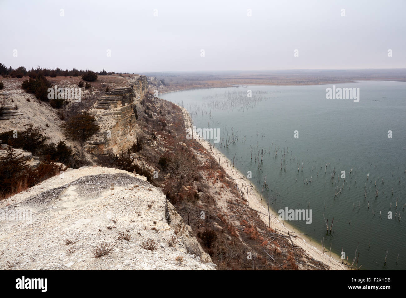 A view of the cedar bluff reservoir hi-res stock photography and images ...