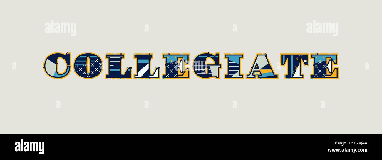 Collegiate vector vectors hi-res stock photography and images - Alamy