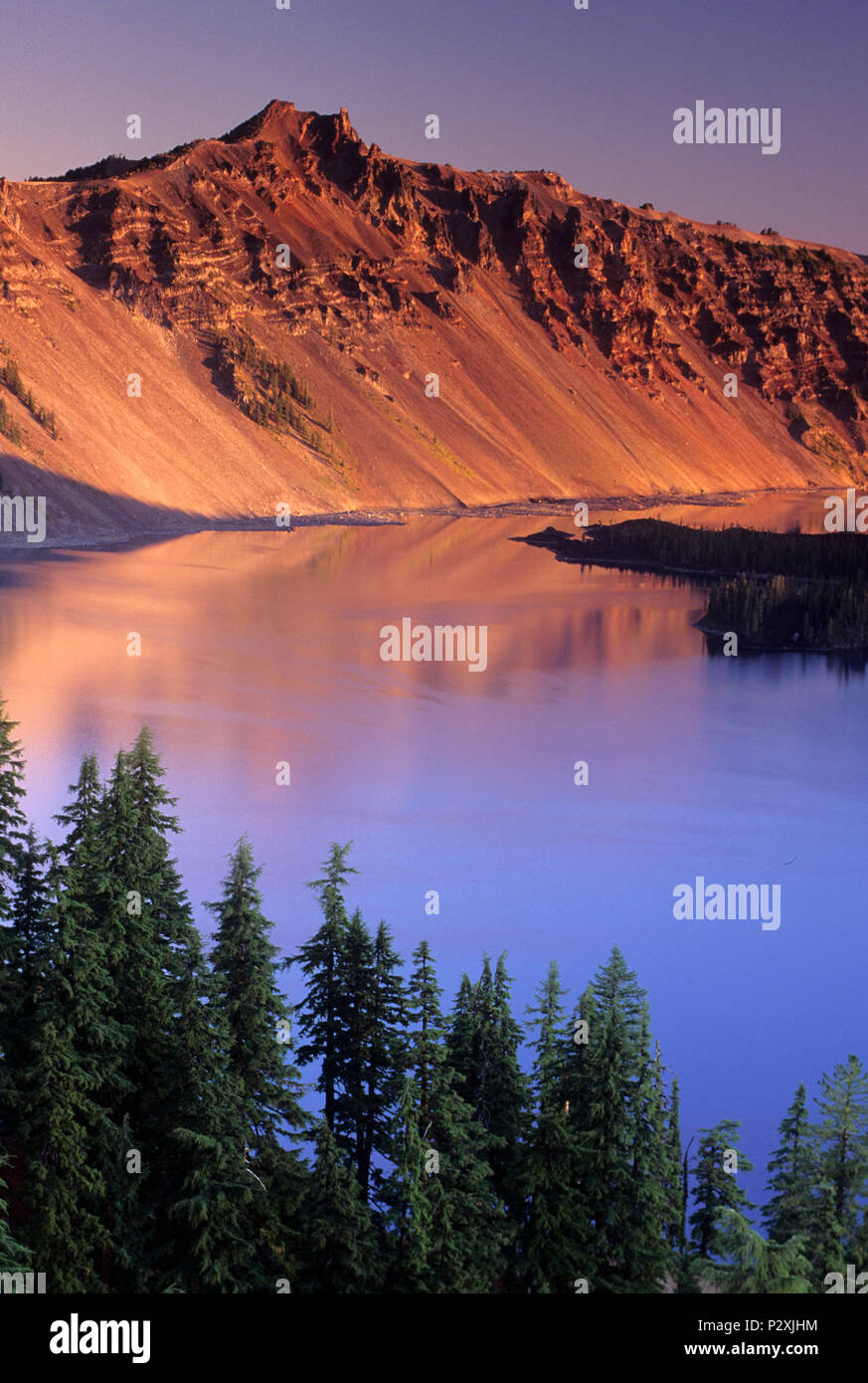 Hillman Peak & Crater Lake, Crater Lake National Park, Oregon Stock ... Hillman Peak & Crater Lake, Crater Lake National Park, Oregon Stock ...