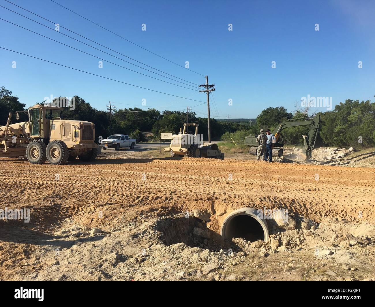 104th ECC conducted an FTX where they spent improving drainage for a ...