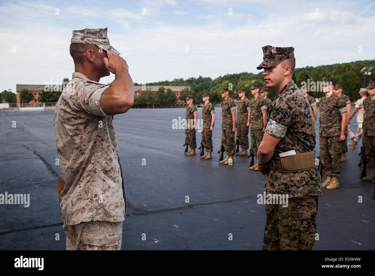 Candidates with India Company, Officer Candidate School (OCS), are ...