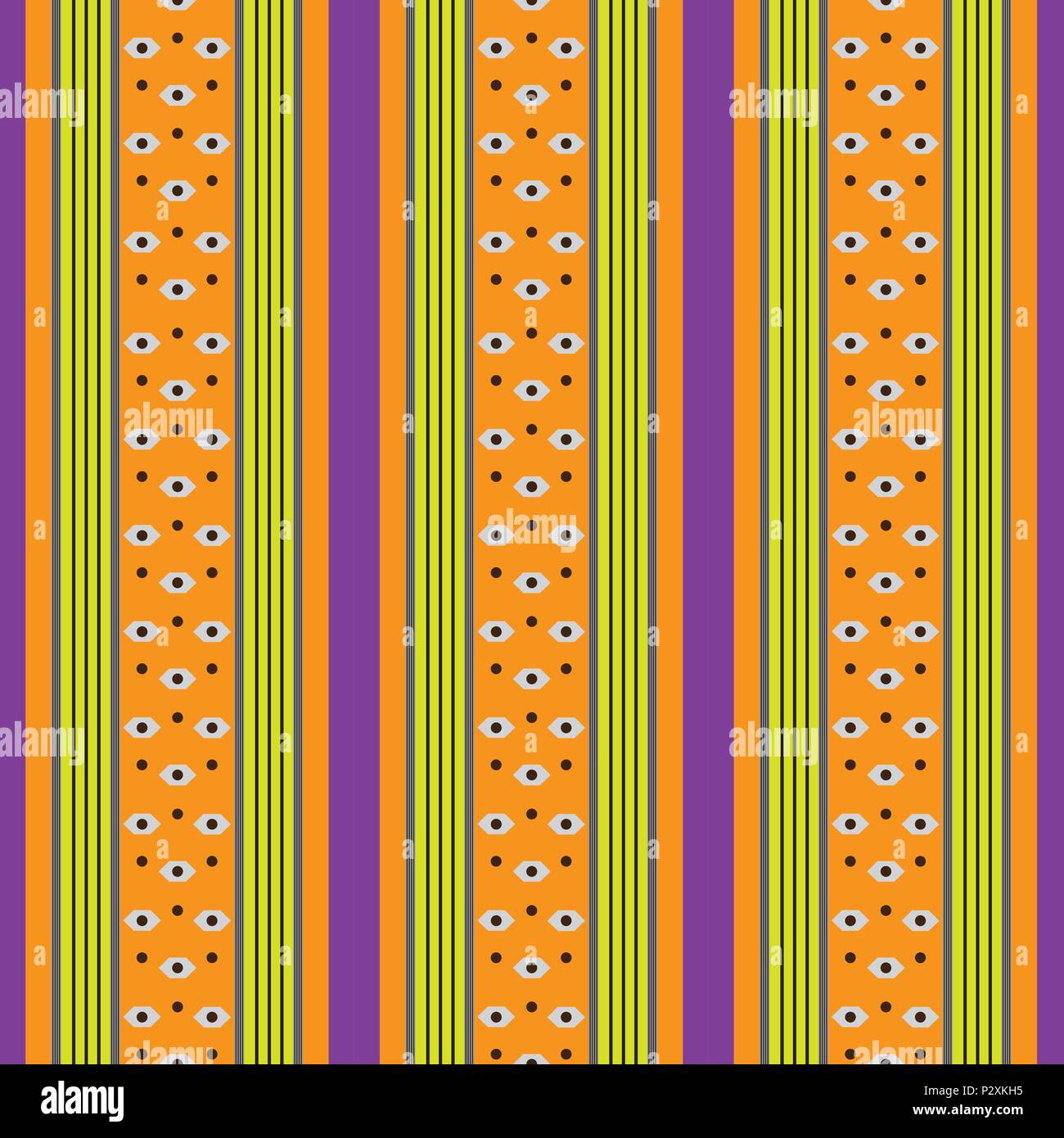Retro Colored Seamless Pattern with Vertical Stripes Stock Vector Image ...