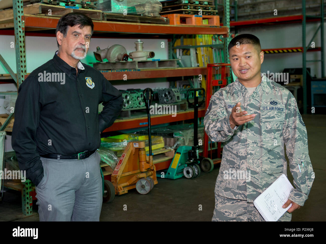 An engine block from an emergency generator, a Mobile Electric Power ...