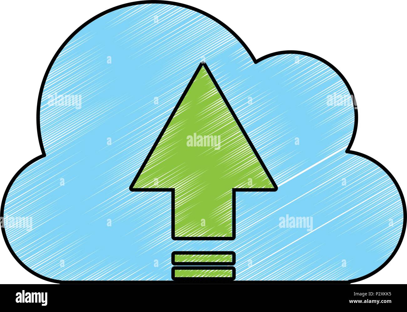 Cloud computing symbol scribble Stock Vector Image & Art - Alamy