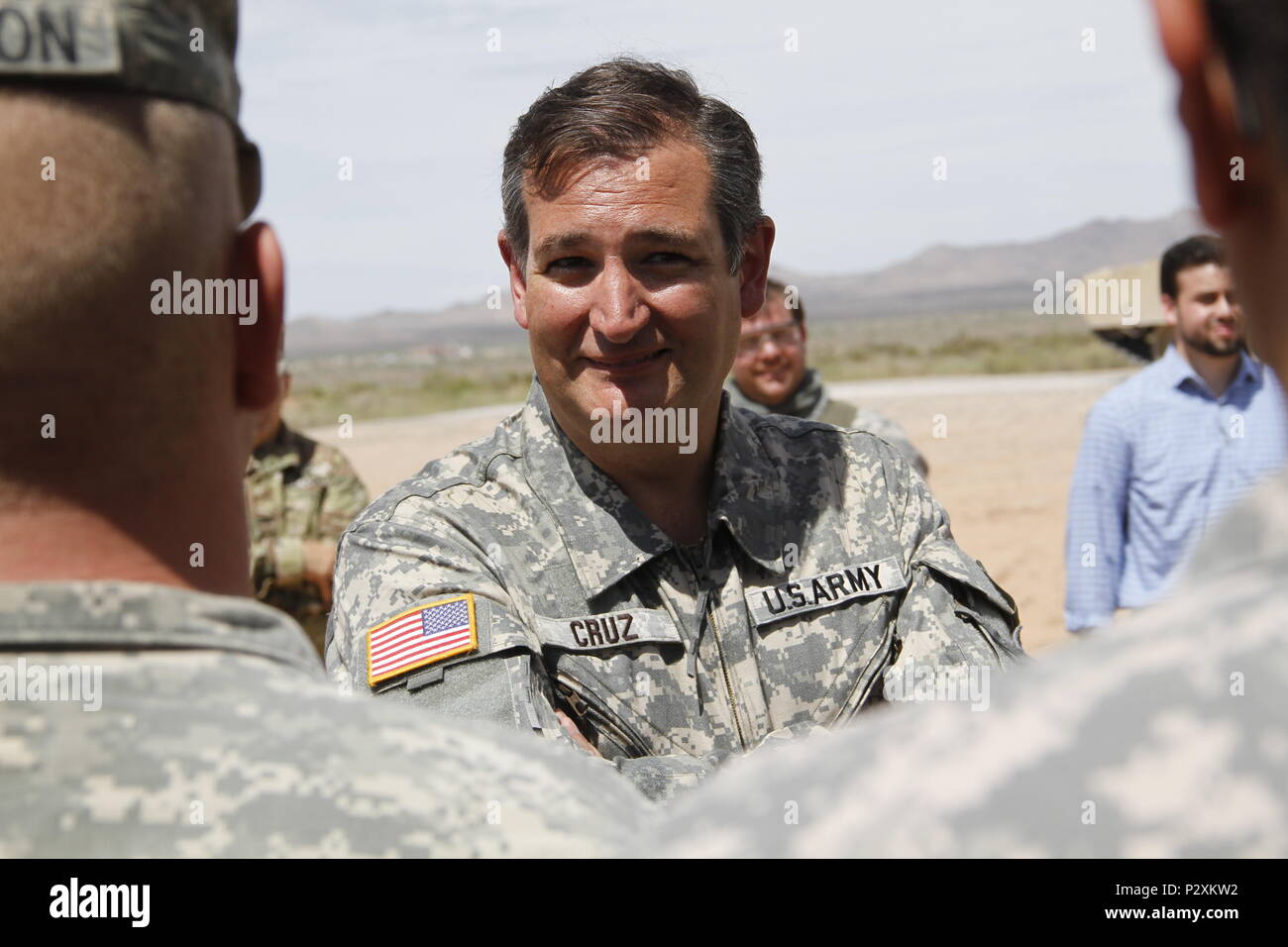 U.S. Senator (R-Texas) Ted Cruz speaks to Soldiers assigned to Company ...