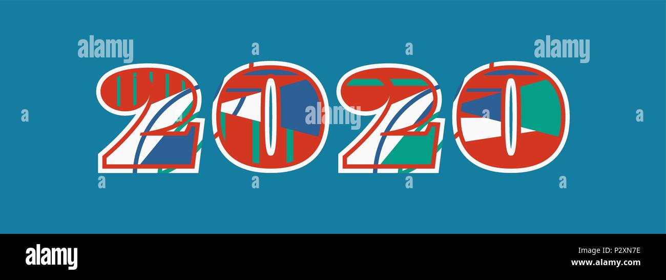 2020 yearly calendar Stock Vector Images - Alamy