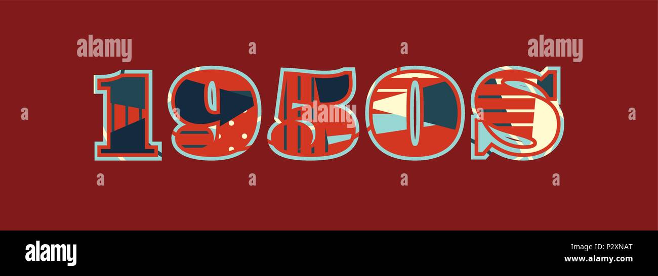 1950 decade Stock Vector Images - Alamy