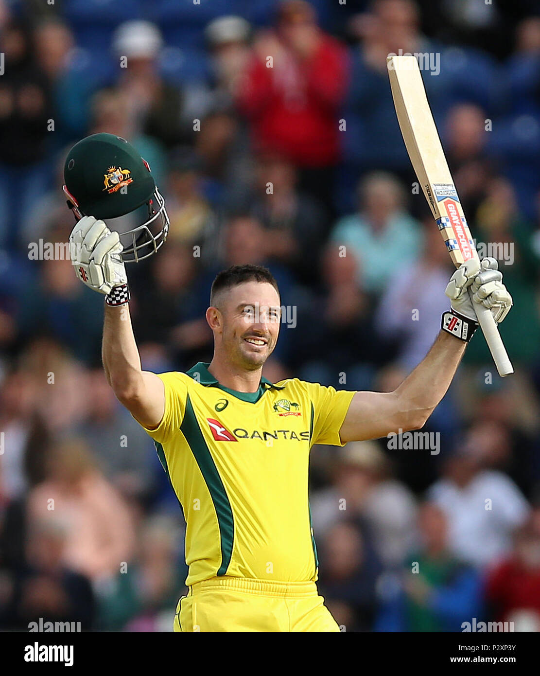 Australia's Shaun Marsh celebrates after reaching his century during ...