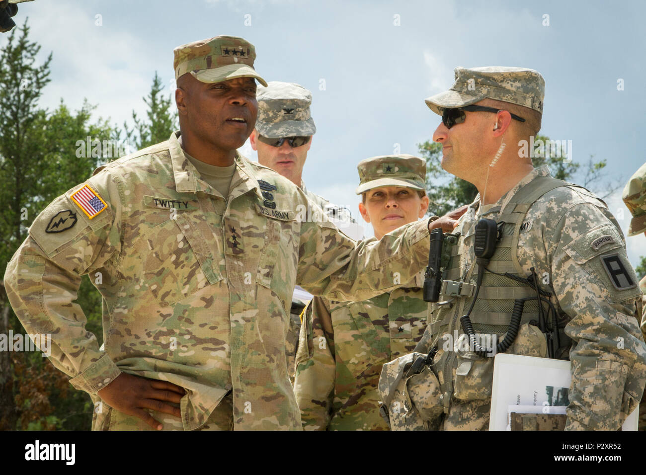 U.S. Army Lt. Gen. Stephen Twitty, Commanding General, First United ...