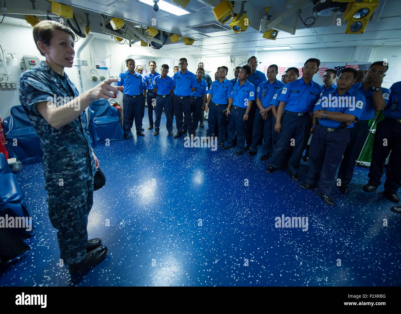 KOTA KINABALU, Malaysia (Aug. 10, 2016) Lt. Dana Lilli, senior medical ...