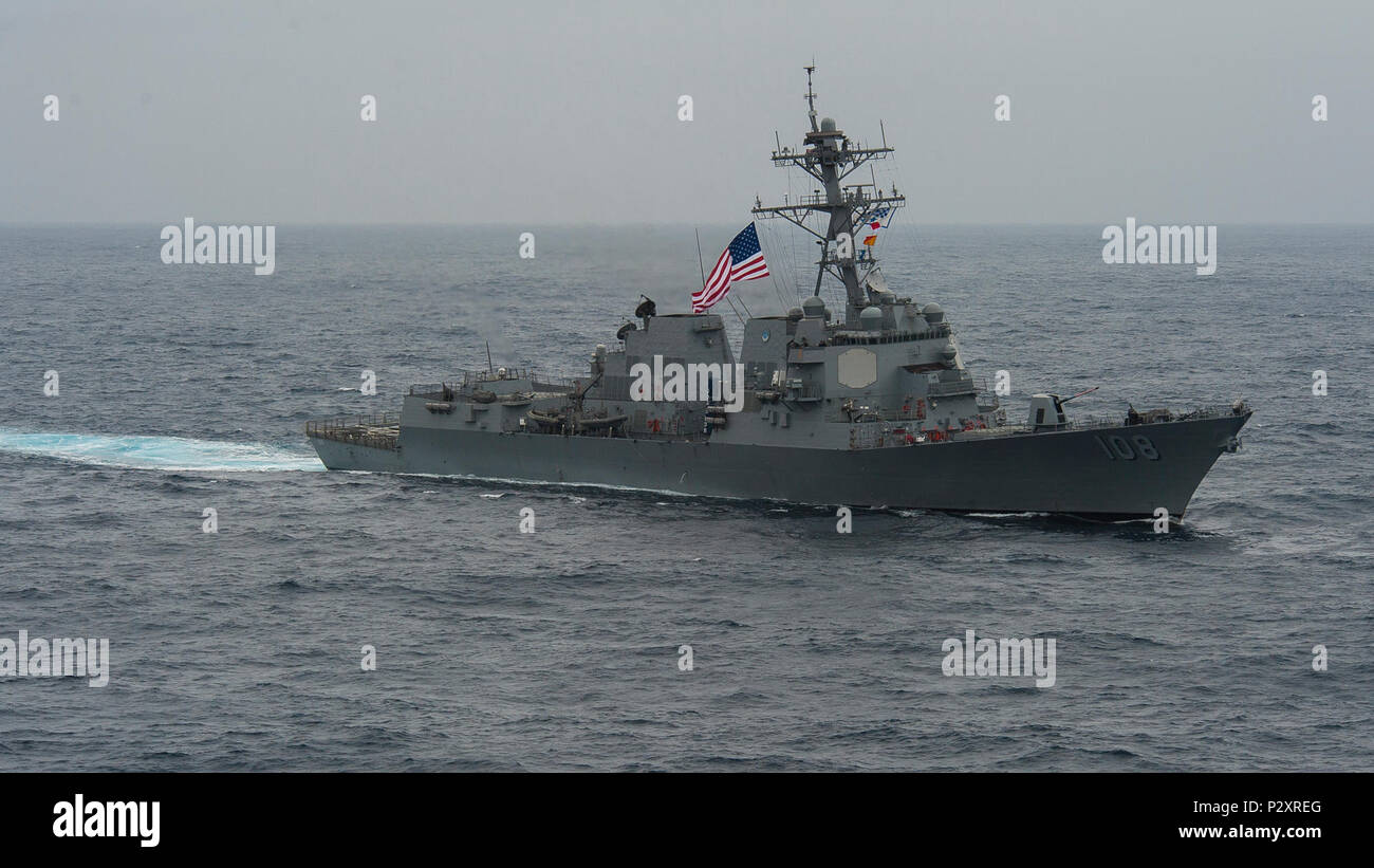 160807-N-UD666-599 PACIFIC OCEAN (August 07, 2016) Guided-missile ...